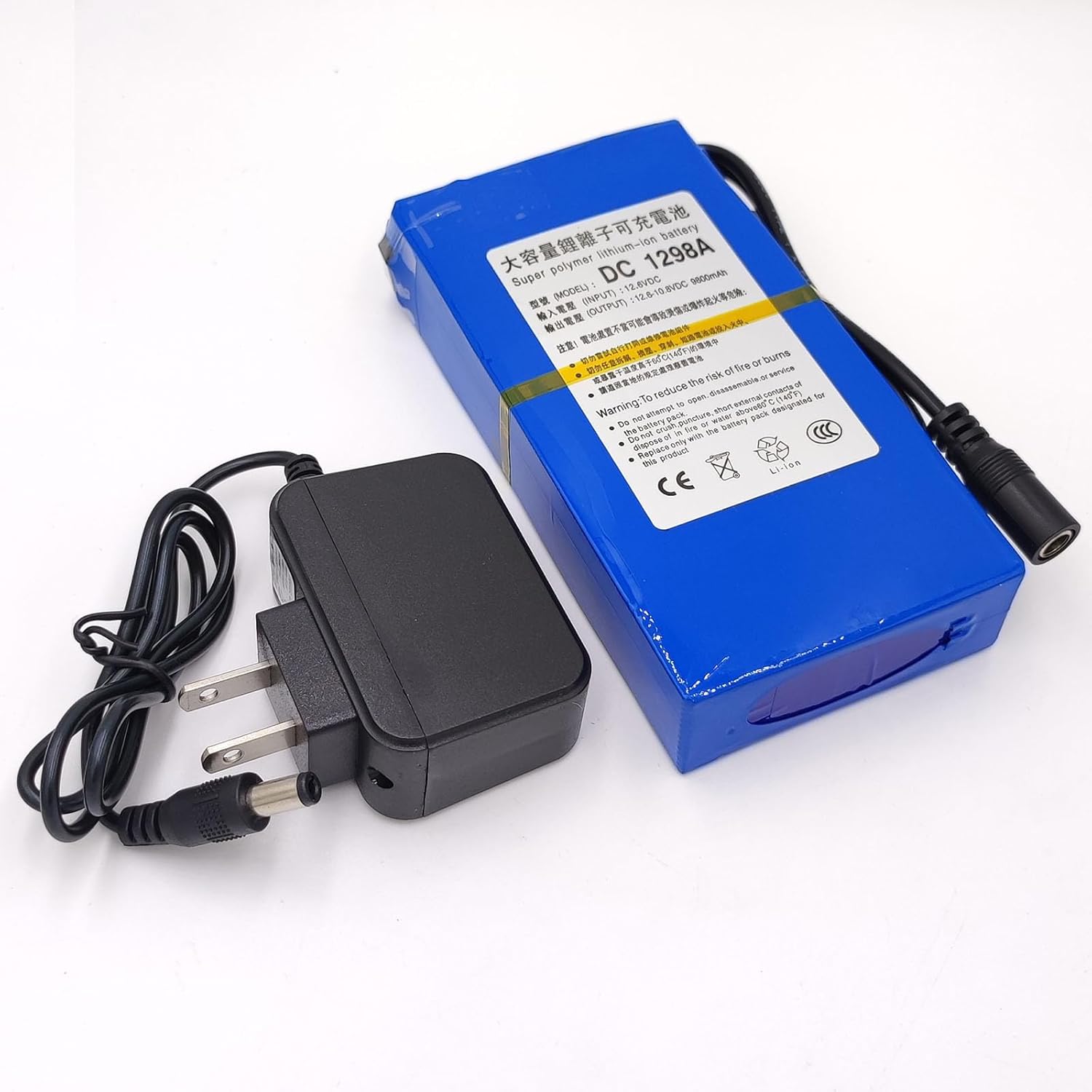 1 Pack Portable DC 12V 9800mAh Rechargeable Li-ion Battery Pack DC ...