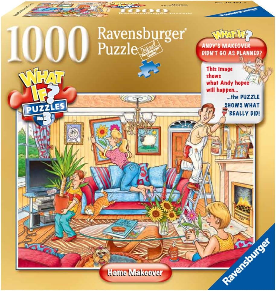 Amazon.com: Ravensburger Home Makeover-1000 Piece What If? Puzzle ...