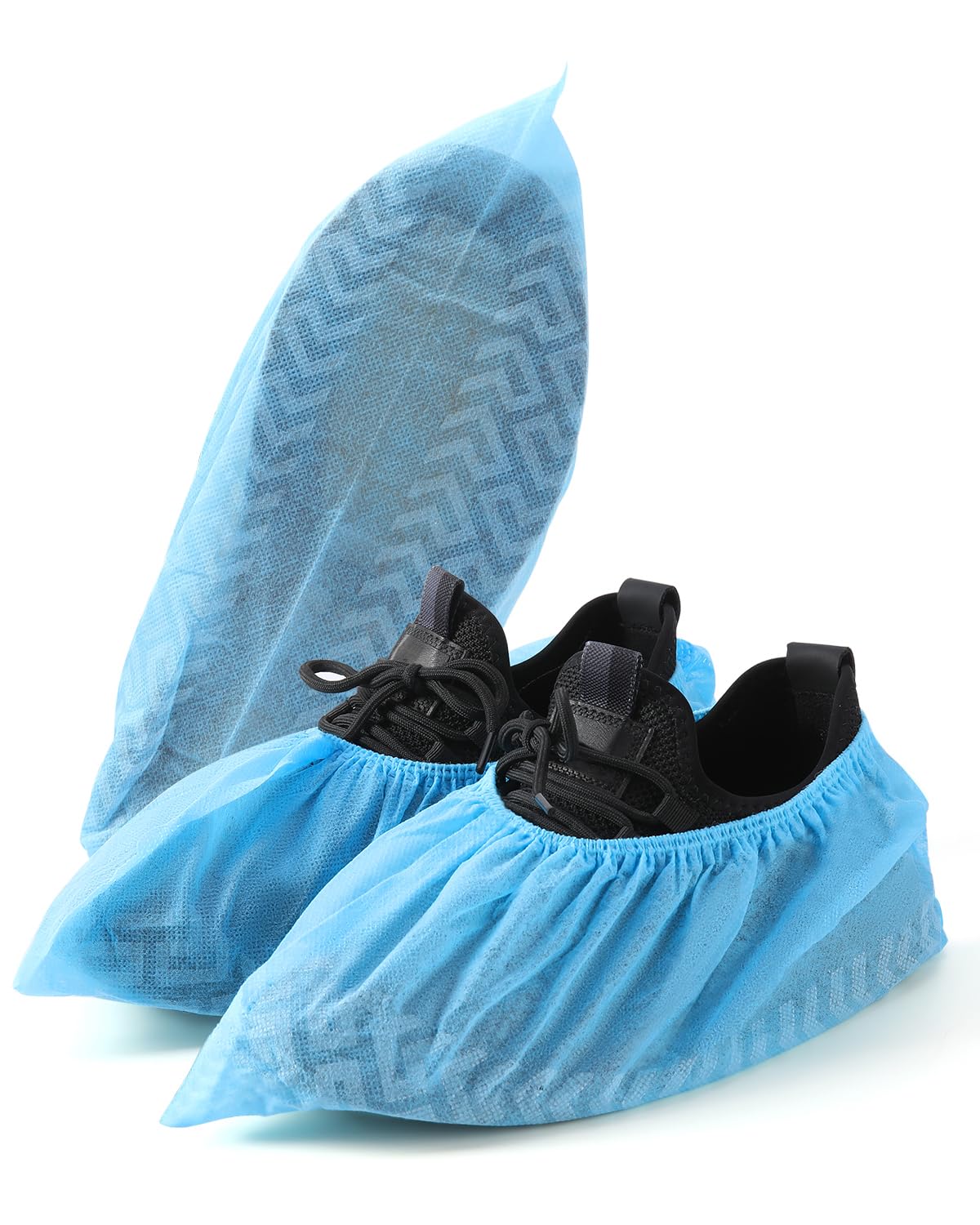 JMU Shoe Covers Disposable Non Slip 100 Pack (50 Pairs) 15.7" Non-woven ...