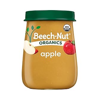 Amazon.com: Beech-Nut Organic Baby Food Jars, Organic Apple Puree ...