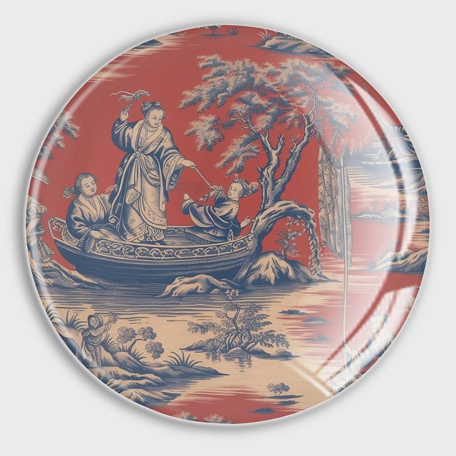 Amazon.com: Cheng Toile Dynasty Red Blue Refrigerator Magnets ...