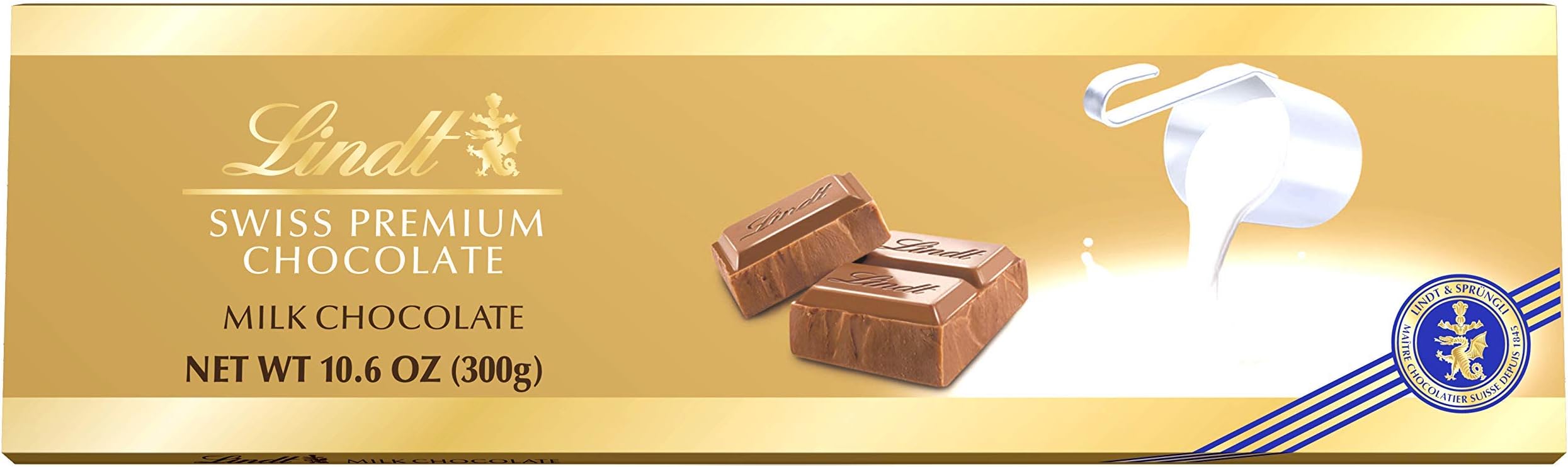 Amazon.com : Lindt Swiss Premium Milk Chocolate, 10.6-Ounce Packages ...