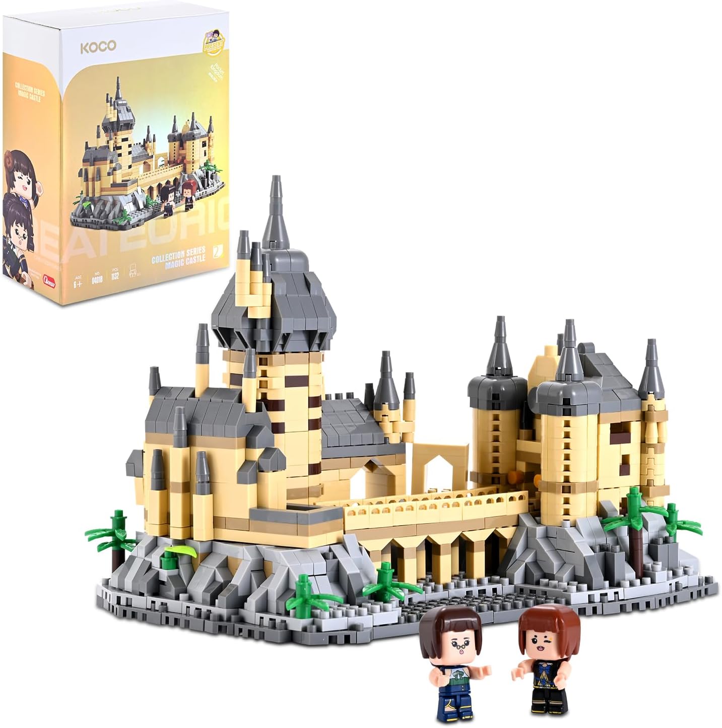 IKUPER Mini Castle Building Set - Magic Castle Architecture Model with ...