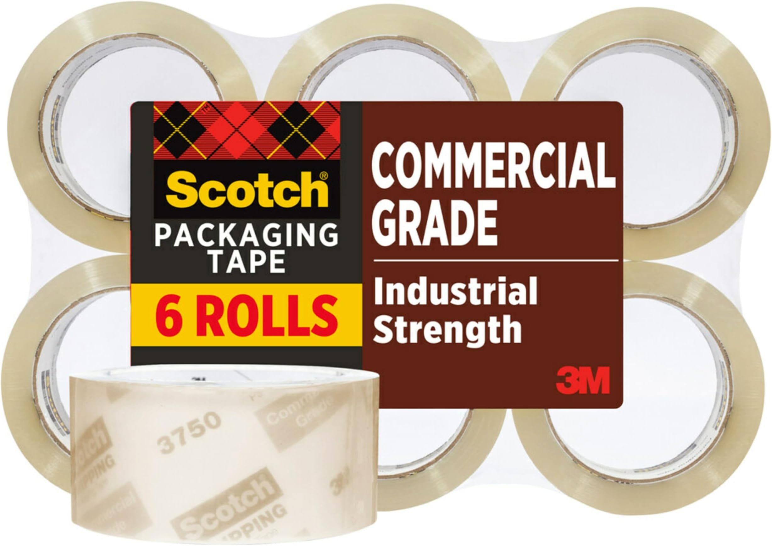 Amazon.com: Scotch Long Lasting Storage Packaging Tape, 1.88 in x 54.6 ...