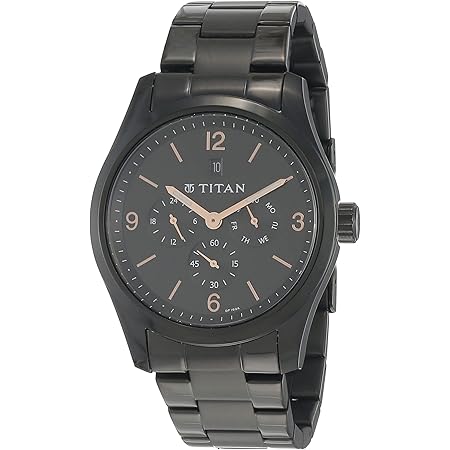 Buy Titan Regalia Baron Analog Black Dial Men's Watch NM1743NM01 ...