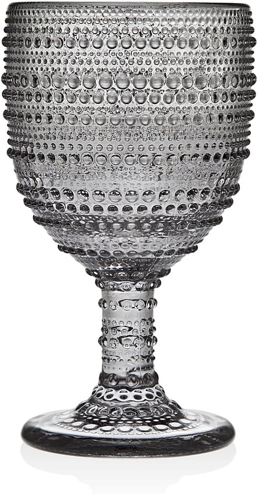 Amazon.com | Godinger Lumina Set of 4 Goblets Smoke 9 ounce: Goblets ...