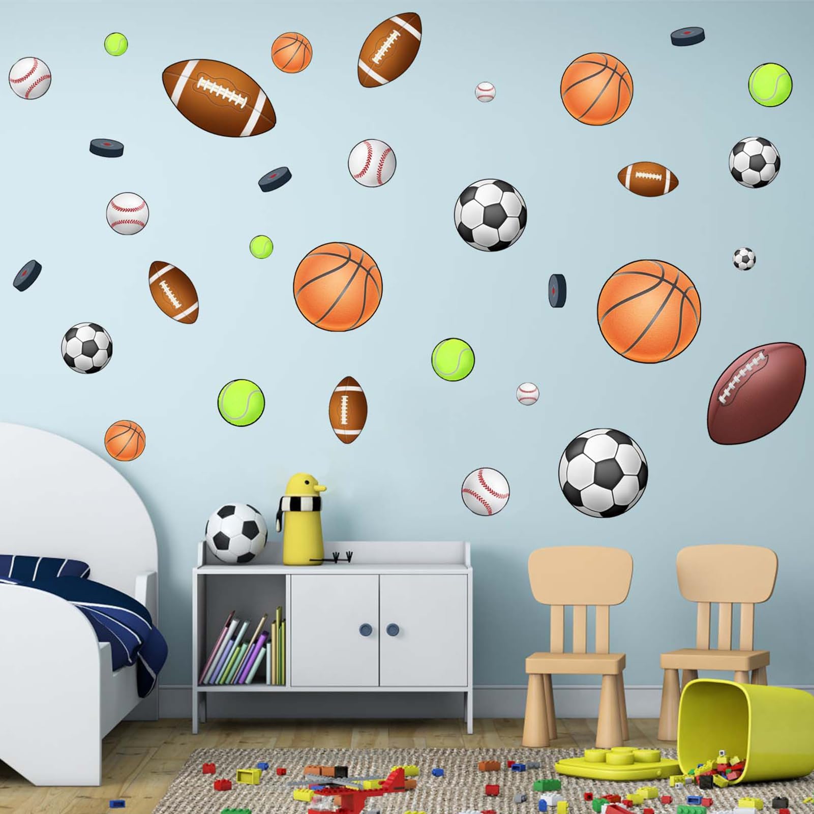 Amazon.com: Football Custom Name Vinyl Wall Decal Sticker Art for Boys ...