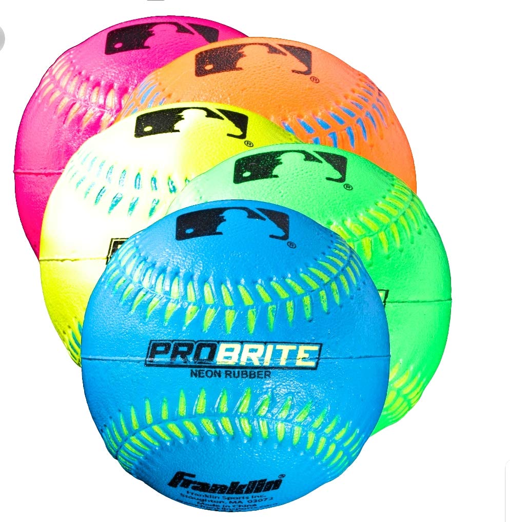 Snapklik.com : Franklin MLB Rubber Sponge Pdq Neon Probrite T-Ball