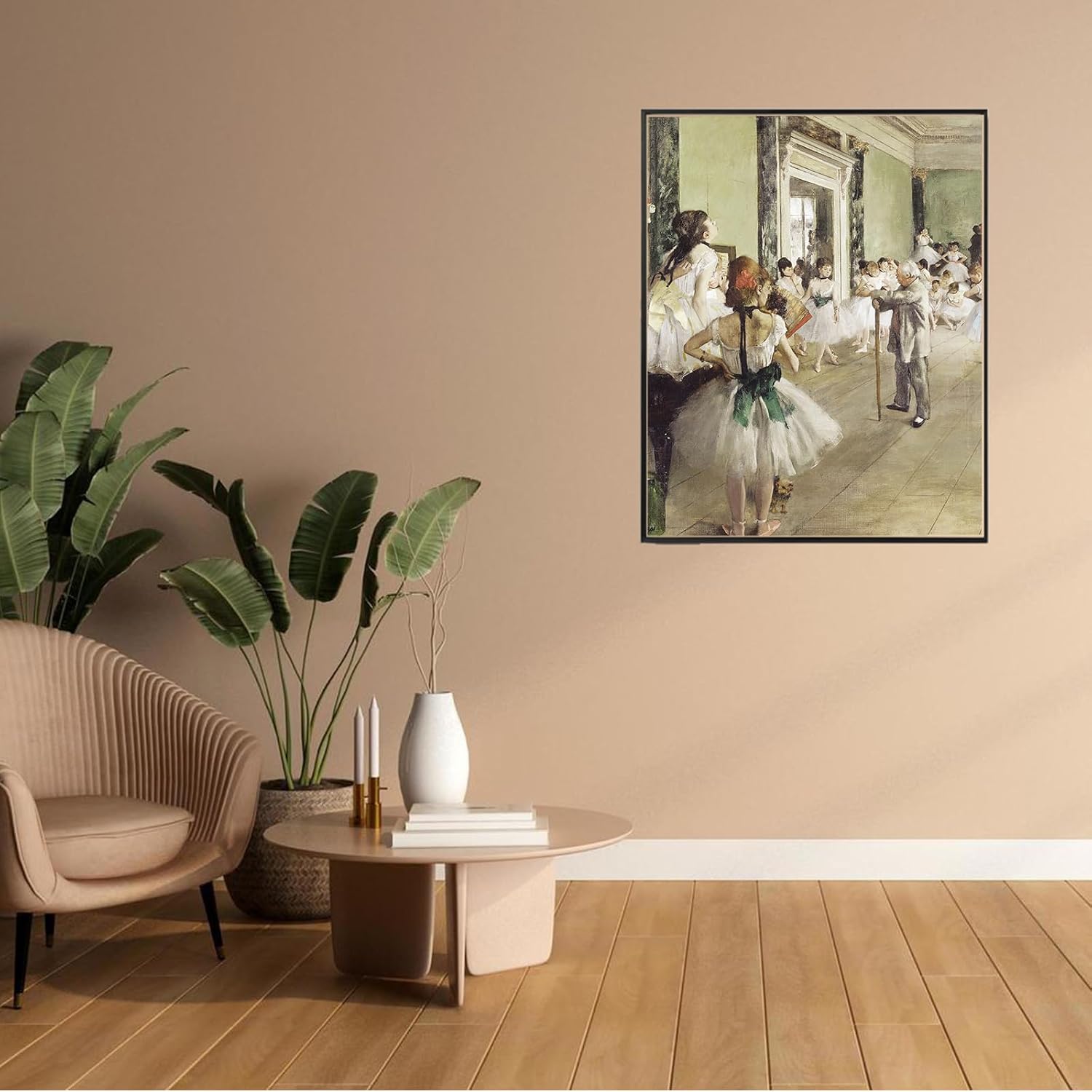 Amazon.com: Edgar Degas Canvas Wall Art - Ballet Class Poster ...
