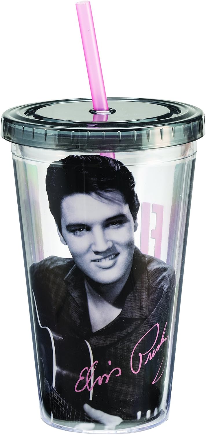 Amazon.com: Elvis Presley 18 Oz. Acrylic Travel Cup: Home & Kitchen
