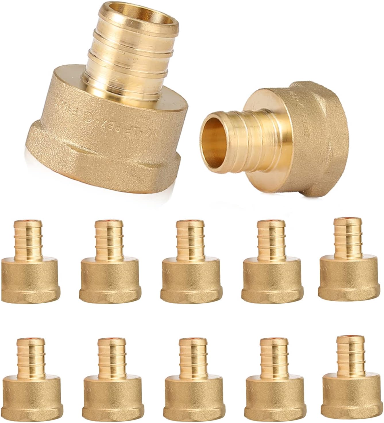 Amazon.com: GUOFIS (Pack of 12) PEX 1/2" x 1/2" NPT Female Threaded ...