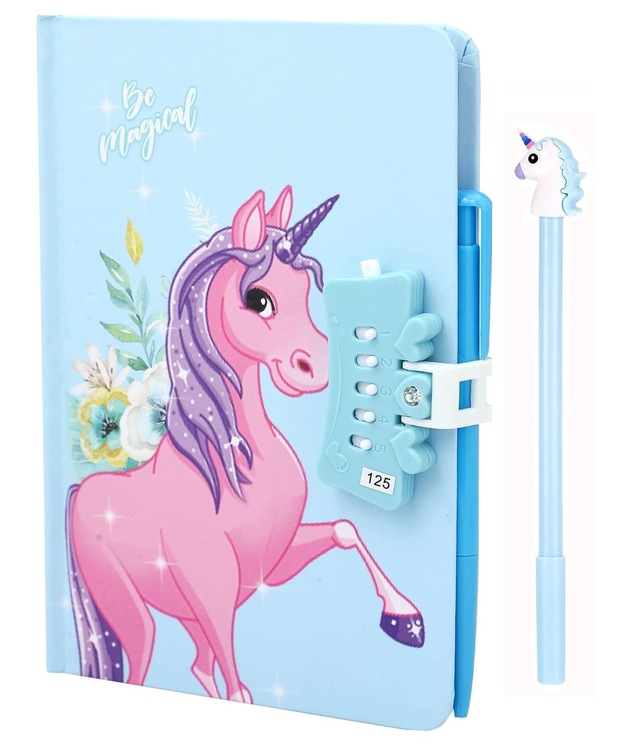 TECHNOCHITRA Unicorn Password Lock Diary with Pen for Girls Kids ...