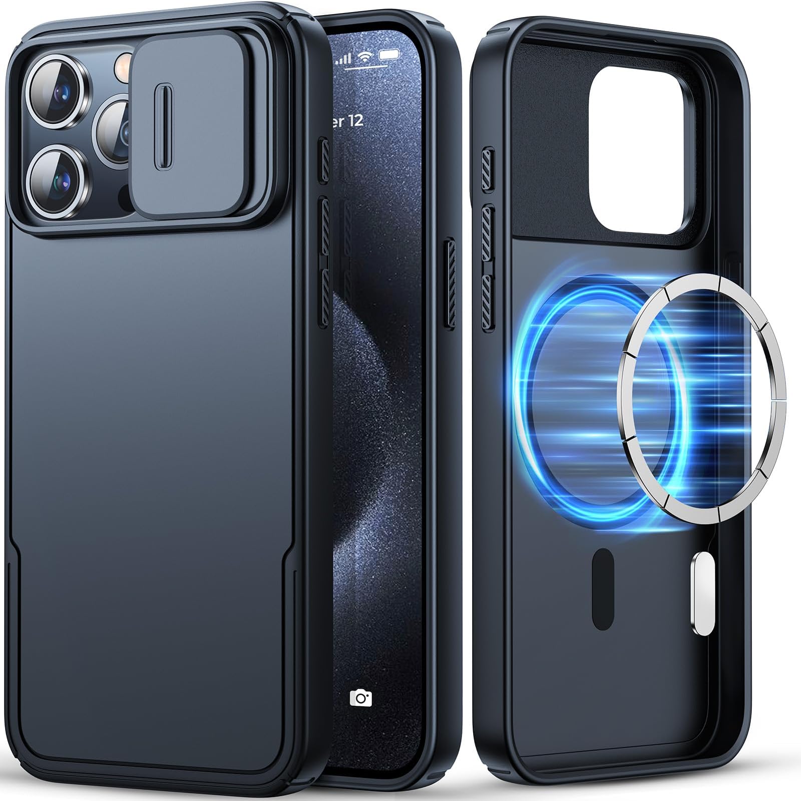 Amazon.com: Humixx for Magnetic iPhone 15 Pro Max Case with Camera ...