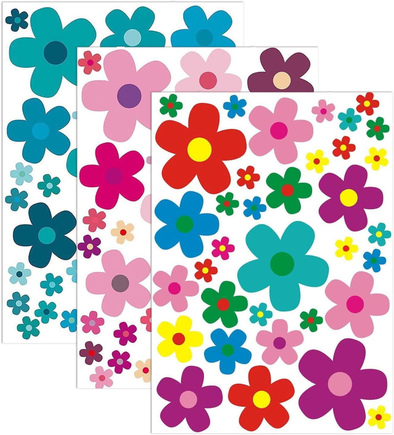 Autocollants à motifs de fleurs - Pour vélos et voitures : Amazon.fr ...