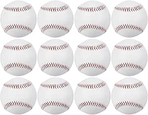 Amazon.com : PATIKIL 9 Inch Baseball 12 Pack Hard Baseballs Bulk ...