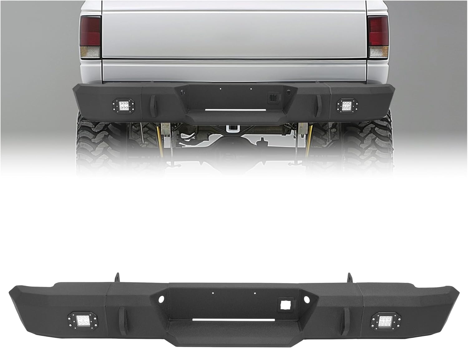 Amazon.com: KUAFU Rear Bumper Compatible with 1999-2007 Chevy Chevrolet ...