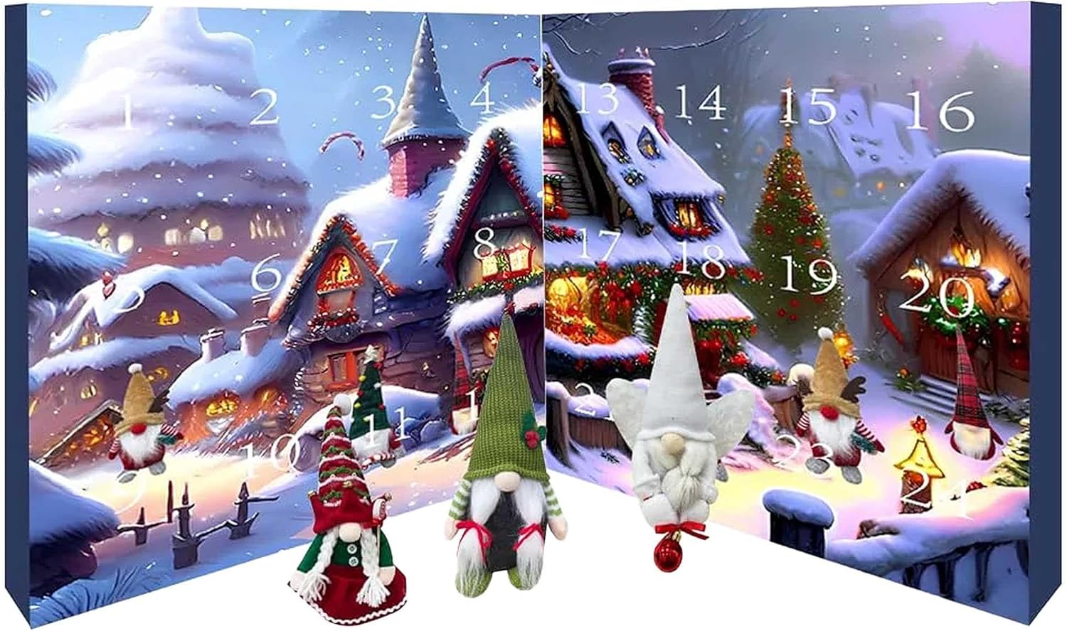 Amazon.com: 2024 New Christmas Gnome Advent Calendar, 24 Day Christmas ...