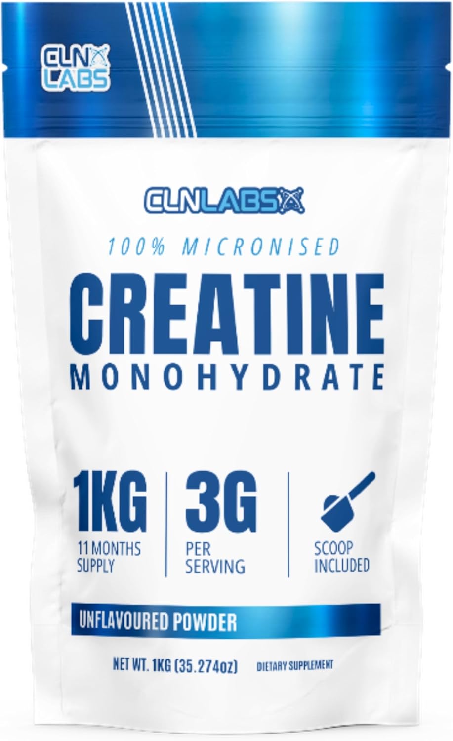 Creatine Monohydrate Powder - 1kg | 200 Mesh Fine Grade Powder, Pure ...