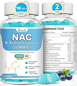 Amazon.com: Vazatisi NAC Gummies, NAC Supplement with Milk Thistle ...