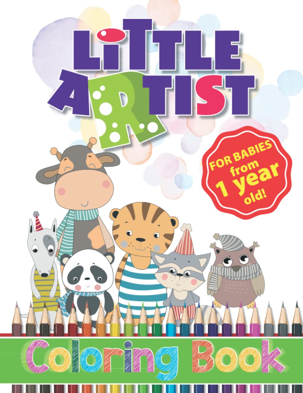 Amazon.com: LITTLE ARTIST: My first coloring book from 1 year: Coloring ...