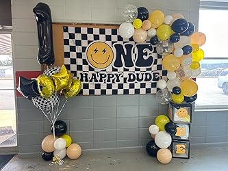 Amazon.com: One Happy Dude 1st Birthday Party Decorations Party ...