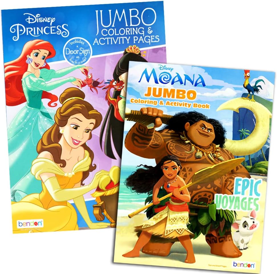 Disney Princess Coloring Book Activity Set - Bundle with 6 Books ...