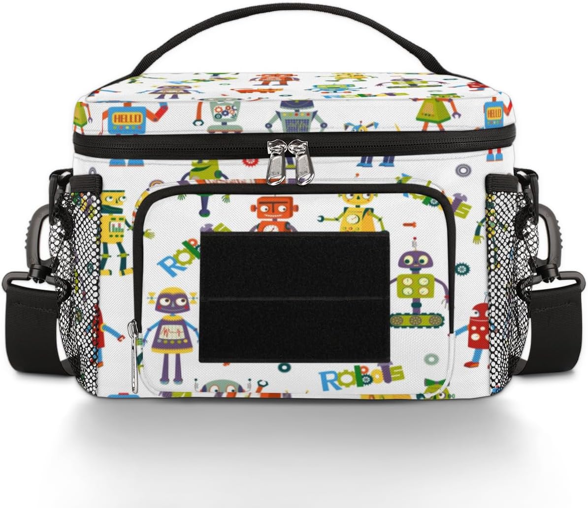 Amazon.com: Cartoon Robots Lunch Box for Women and Men, Tactical ...