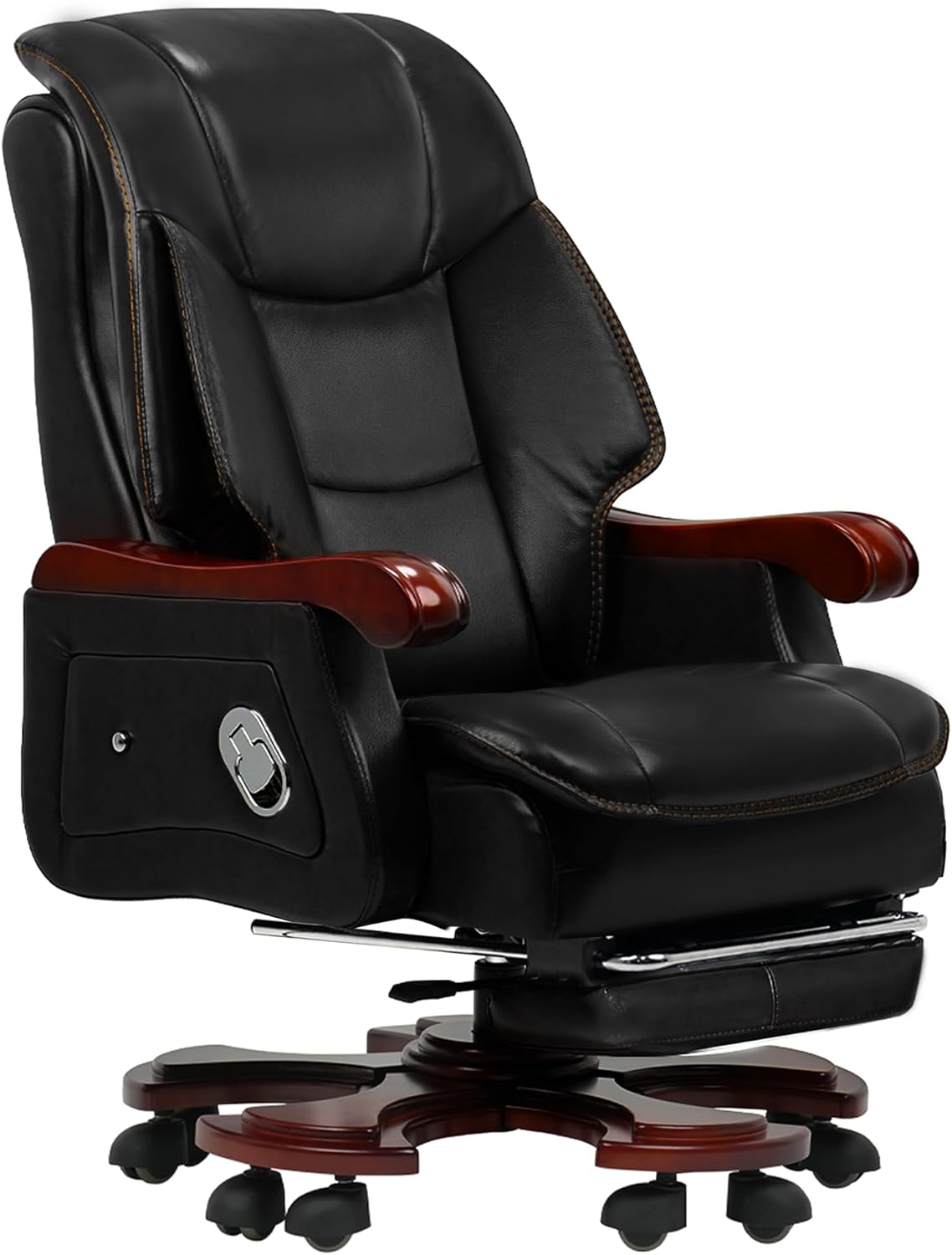 Amazon.com: Kinnls Jones Executive Office Chair with Massage,Genuine ...