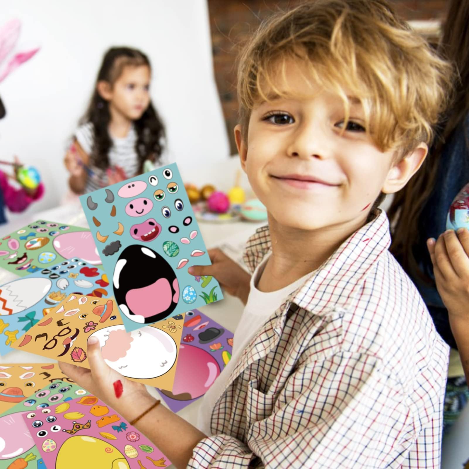 Snapklik.com : 30 Sheets Easter Egg Decorating Stickers For Kids ...