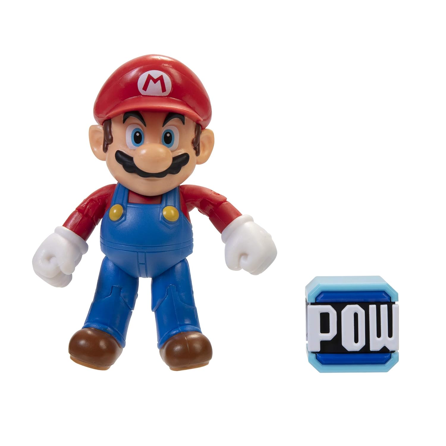 Buy SUPER MARIO Collectible Mario 4" Poseable Articulated Action Figure ...