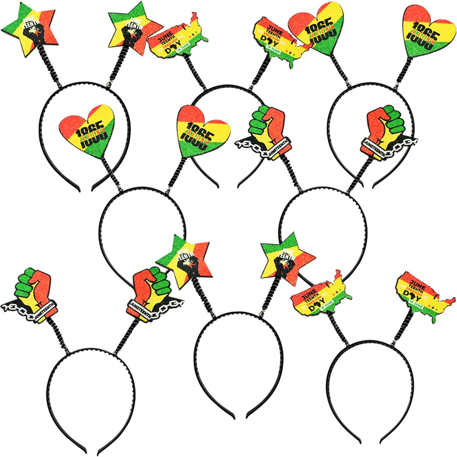 Amazon.com: WODMAZ 8 PCS Juneteenth Day Headbands, June 19th Headband ...