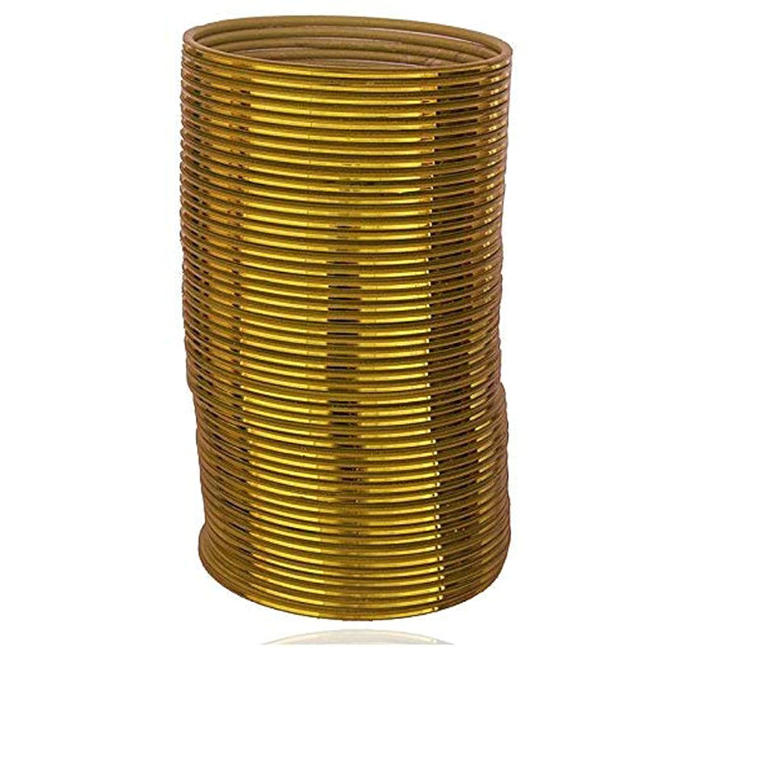 Buy NAVMAV Beautiful & Elegent Chudi Golden Glossy Antique Ethnic ...