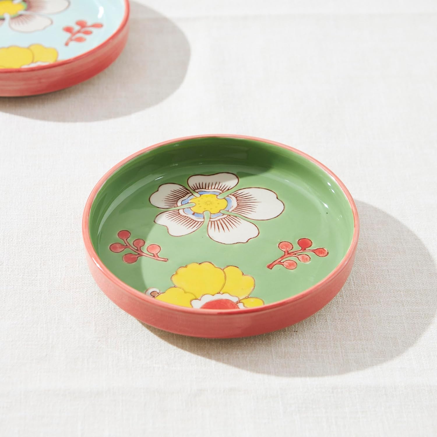 Buy Hibiscus Bloom Snack Plate | Green Online at Low Prices in India ...