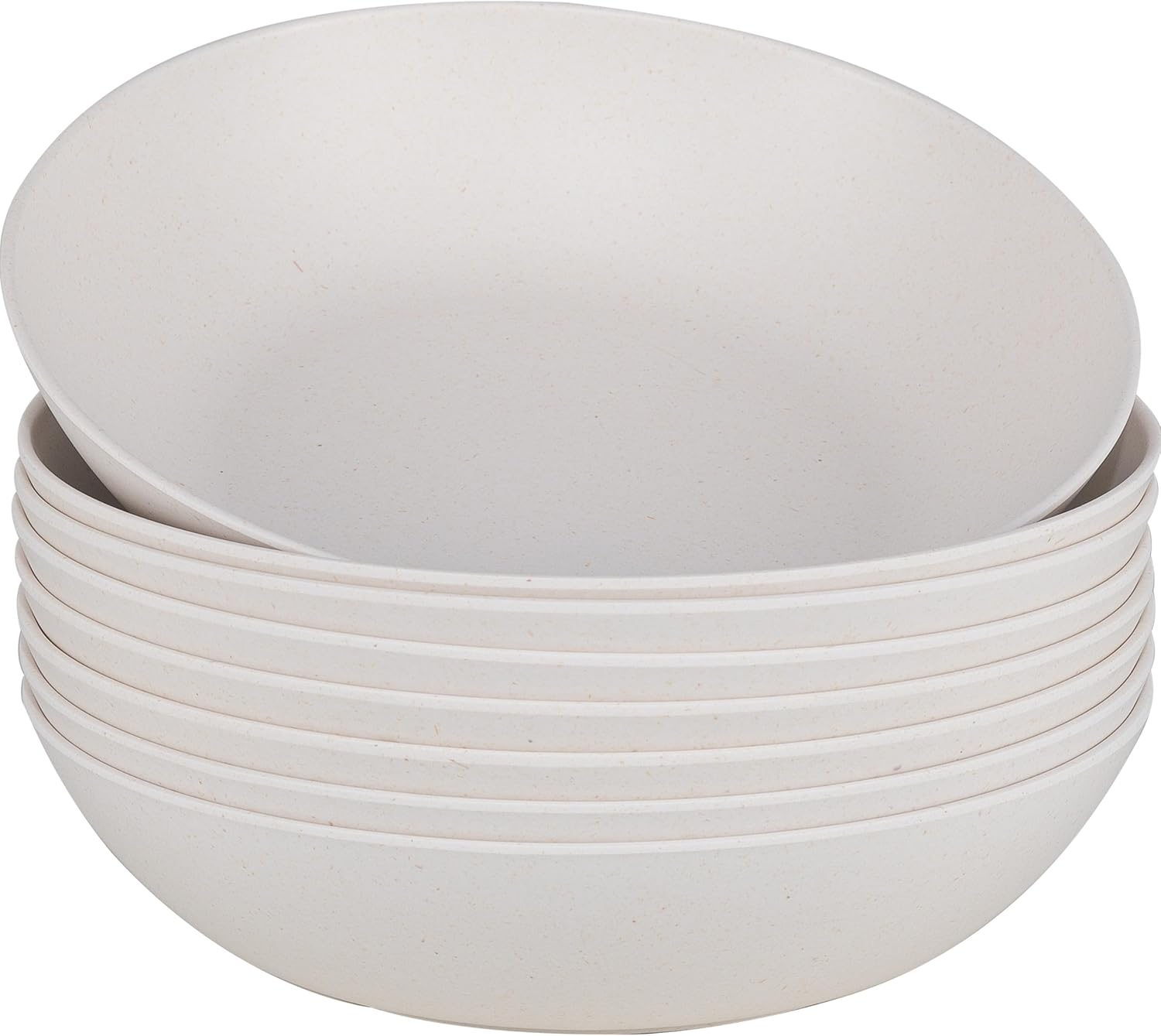 Amazon.com | LEHAHA Bamboo Fiber Melamine Salad Bowl Set, Unbreakable ...