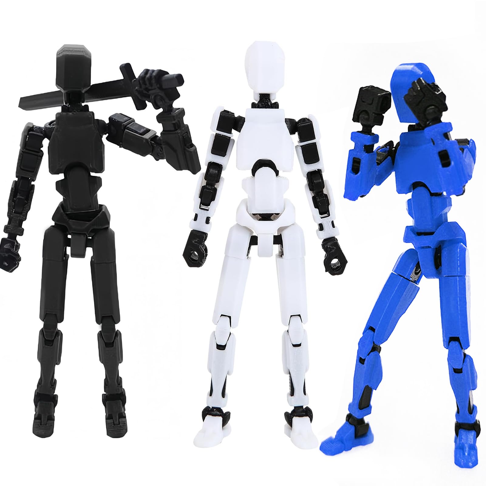 Titan 13 Action Figure, 3Pcs T13 Figure 3D Printed Lucky 13 Model Toy ...