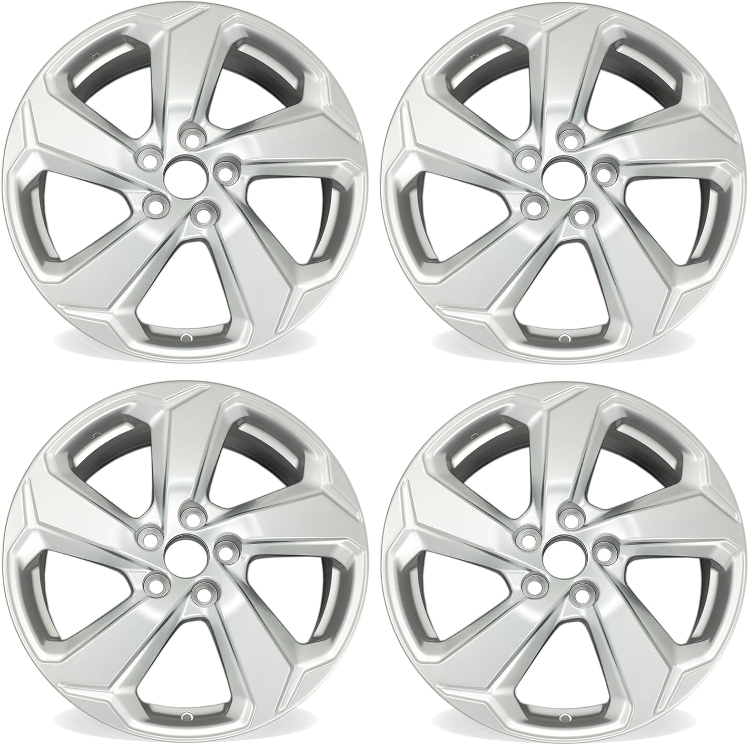 Amazon.com: 18" Set of 4 18x7 Hyper Silver Wheel for Toyota Rav 4 2021 ...