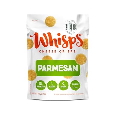 Amazon.com: Whisps Parmesan Cheese Crisps | Keto Snack, No Gluten, No ...