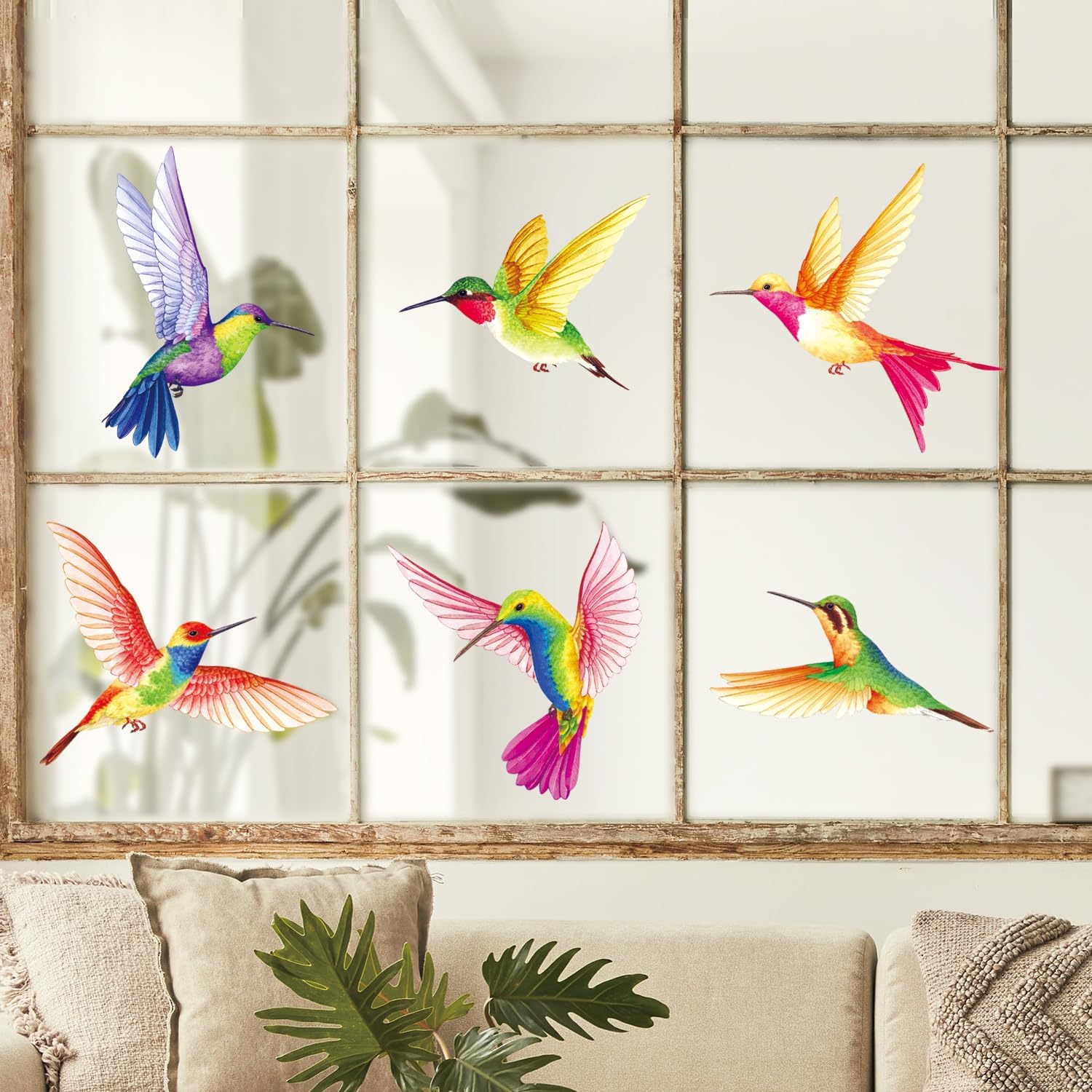 Amazon.com: DECOWALL CDS2-9002 Hummingbirds Window Clings anticollision ...