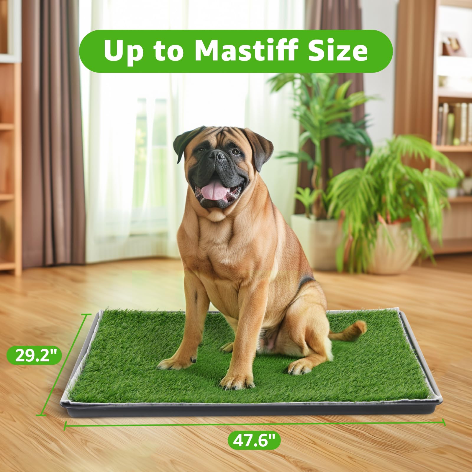 Snapklik.com : Dog Grass Large Potty Patch, Dog Litter Boxes Artificial ...