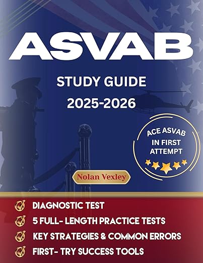 ASVAB STUDY GUIDE: ASVAB Test Prep with 5 Full-Length Practice Tests ...