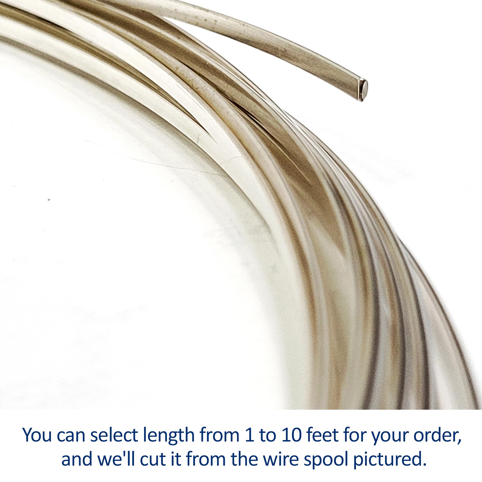 Snapklik.com : 12 Gauge, Half-Round, Dead Soft, 925 Sterling Silver Wire