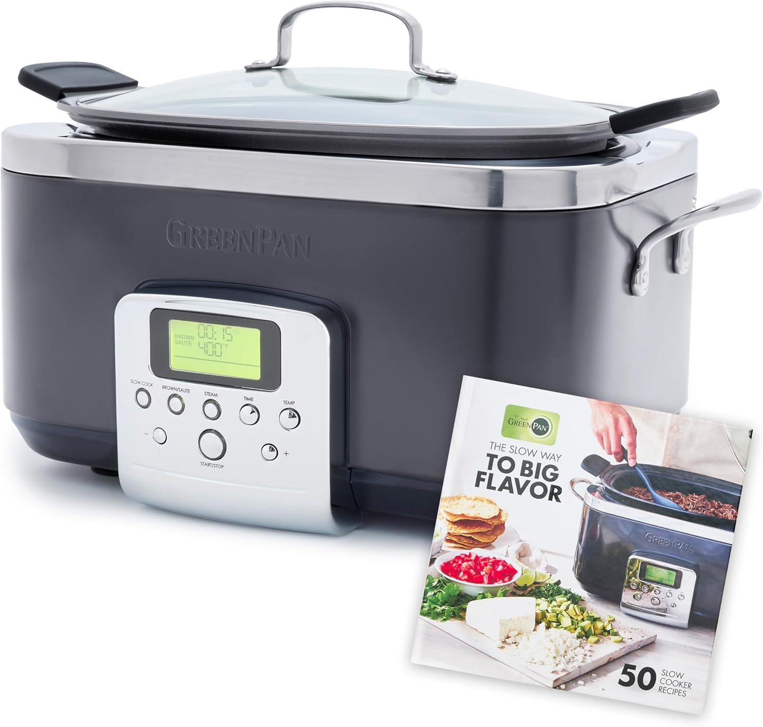 Amazon.com: GreenPan Elite 8-in-1 Programmable 6 Quart Electric Slow ...