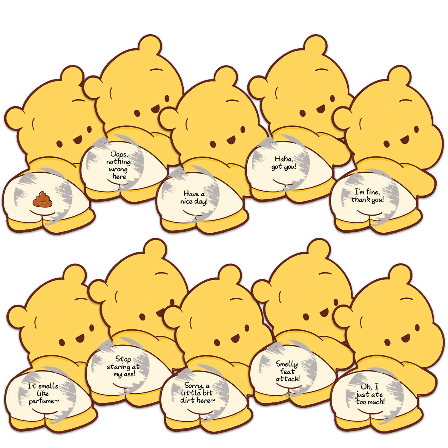 Amazon.com: 40Pcs Winnie Poopie Scratch Off Lottery Tickets, Baby ...