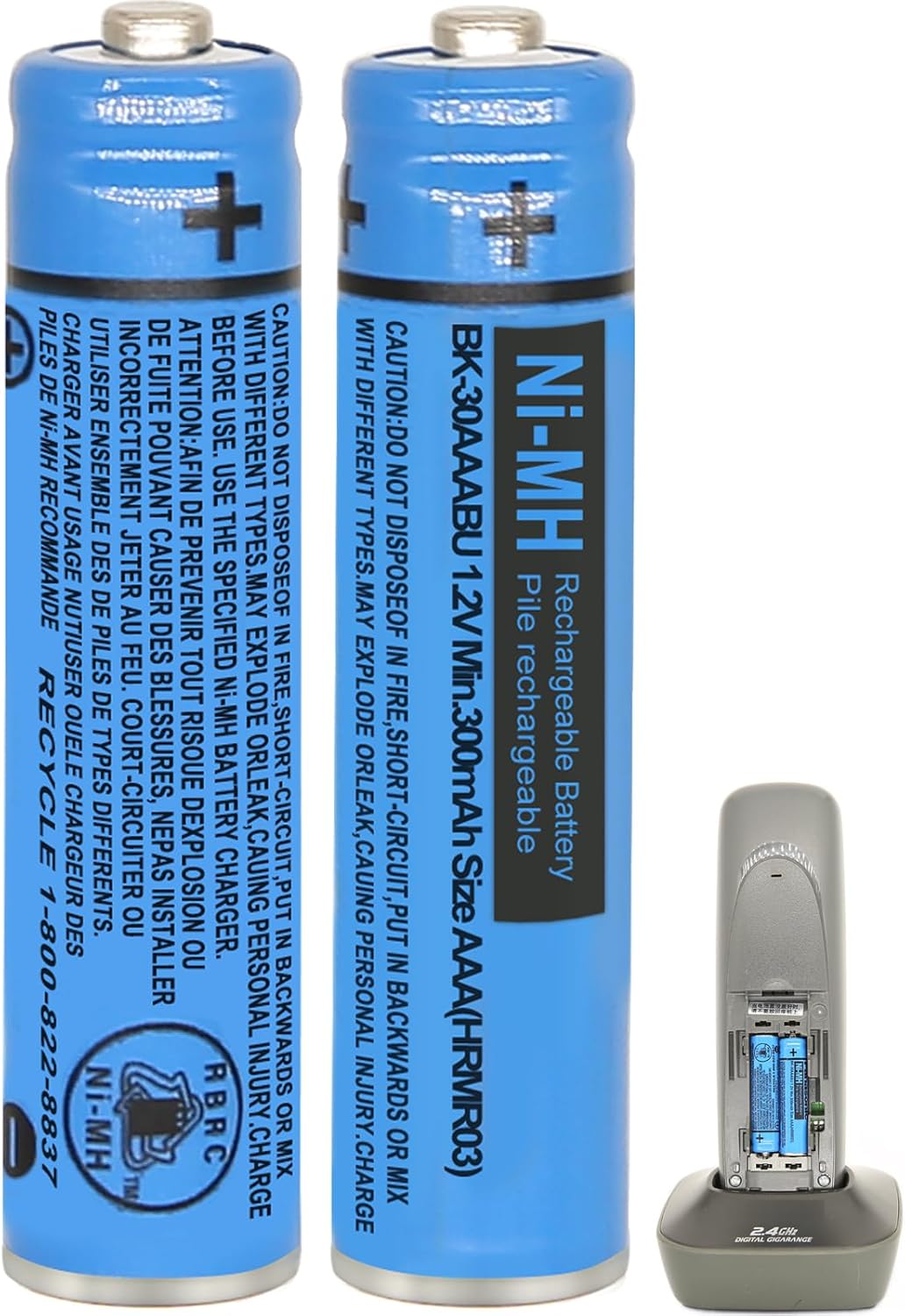Amazon.com: HIECTPRO BK-30AAABU NI-MH AAA Rechargeable Battery 1.2V ...