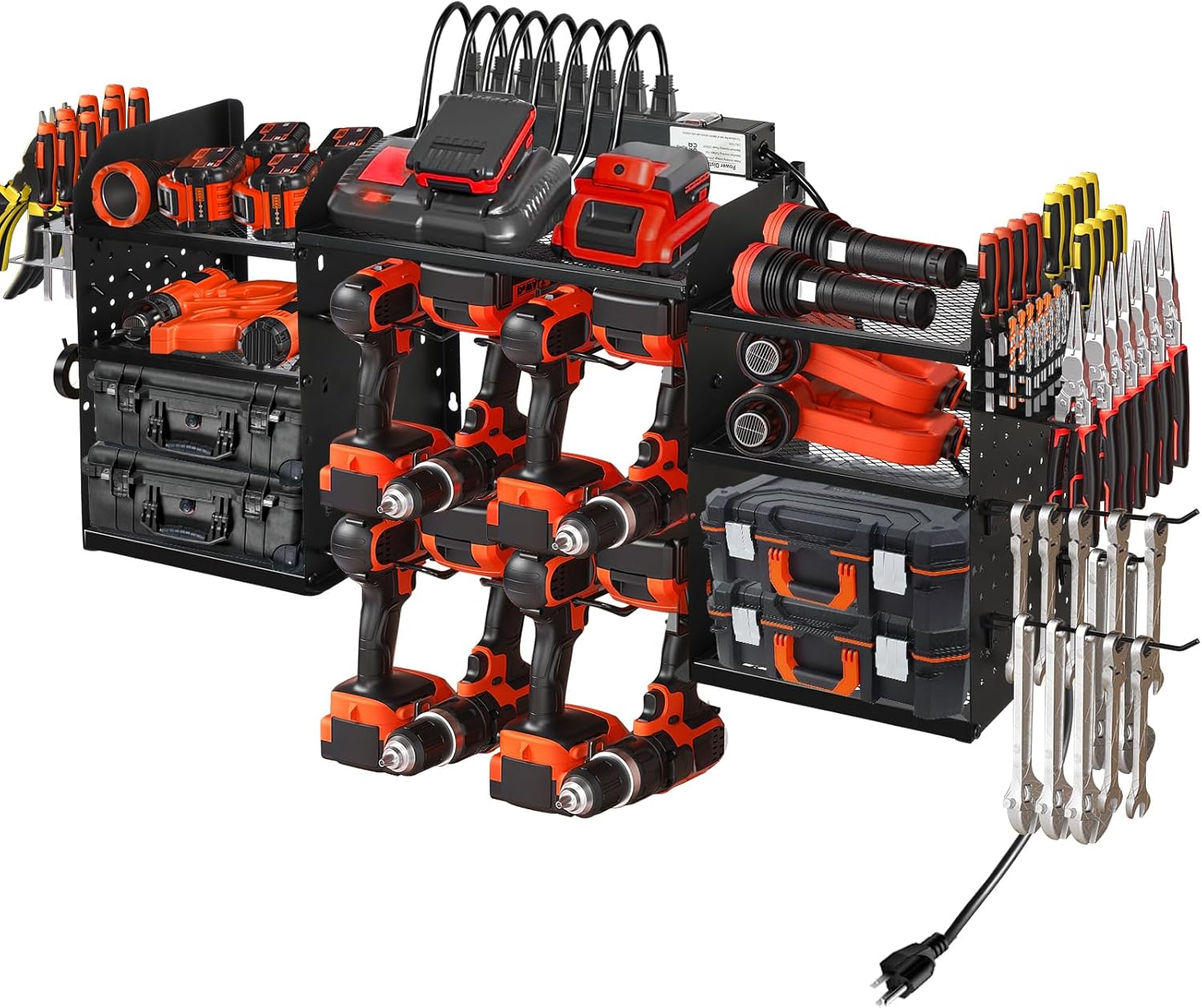 Amazon.com: LDDEFOA Power Tool Organizer Wall Mount, Large Tool ...