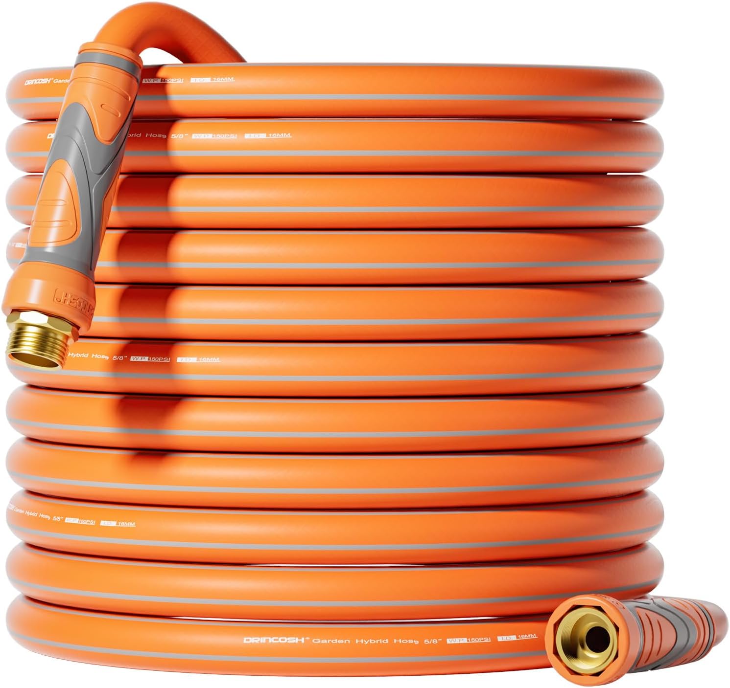 Amazon.com: DRINCOSH Hybrid Garden Hose 75 ft 5/8" Lead-In Hose Ultra ...