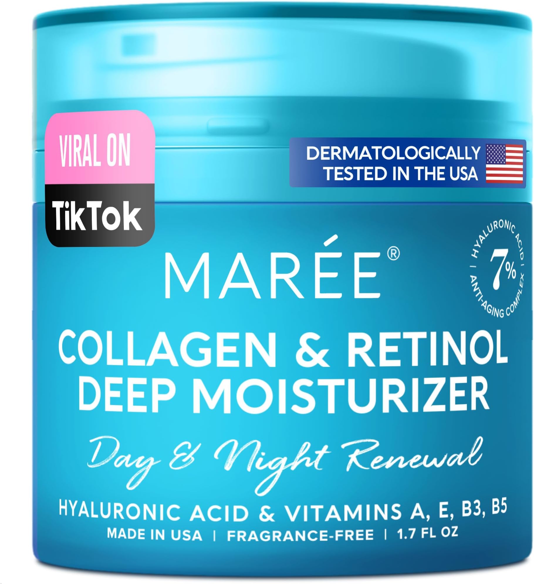 Amazon.com: MAREE Face Moisturizer Collagen Cream - Anti Aging Face ...