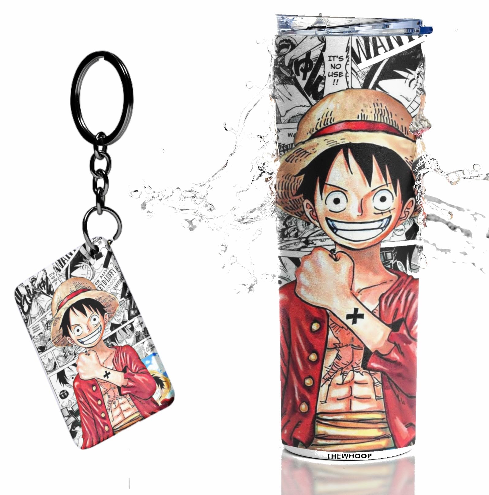 Hot Luffy Hd THEWHOOP Anime Printed Stainless Steel Tumbler 600 Ml