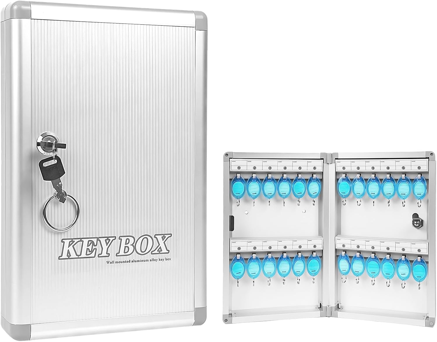 Amazon.com: XenyieLone24 Mesh Key Organizer Lock Box Wall Mounted Lock ...