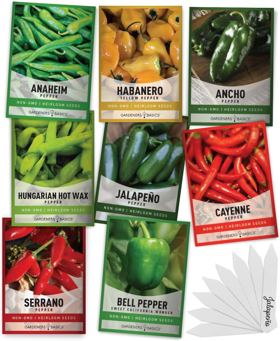 Amazon.com : Seed Needs, Habanero Pepper Seed Packet Collection (5 ...